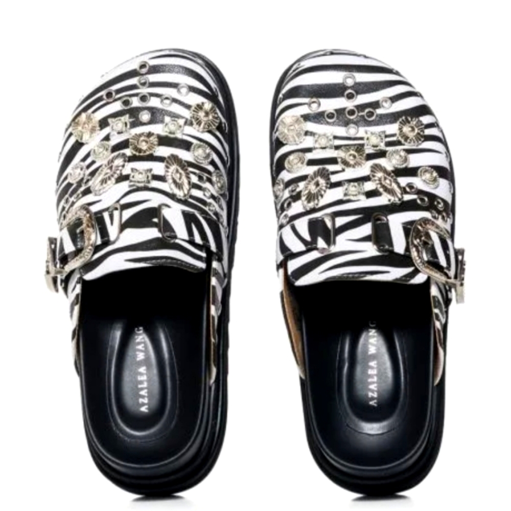 New Zebra Platform Shoes - Gem